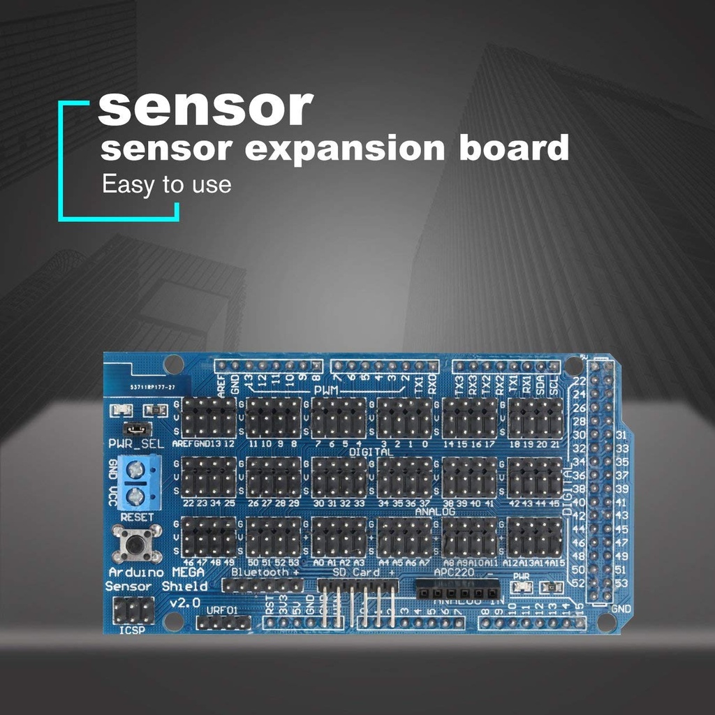MEGA Sensor Shield V1.0 Sensor Expansion Board | Satistronics